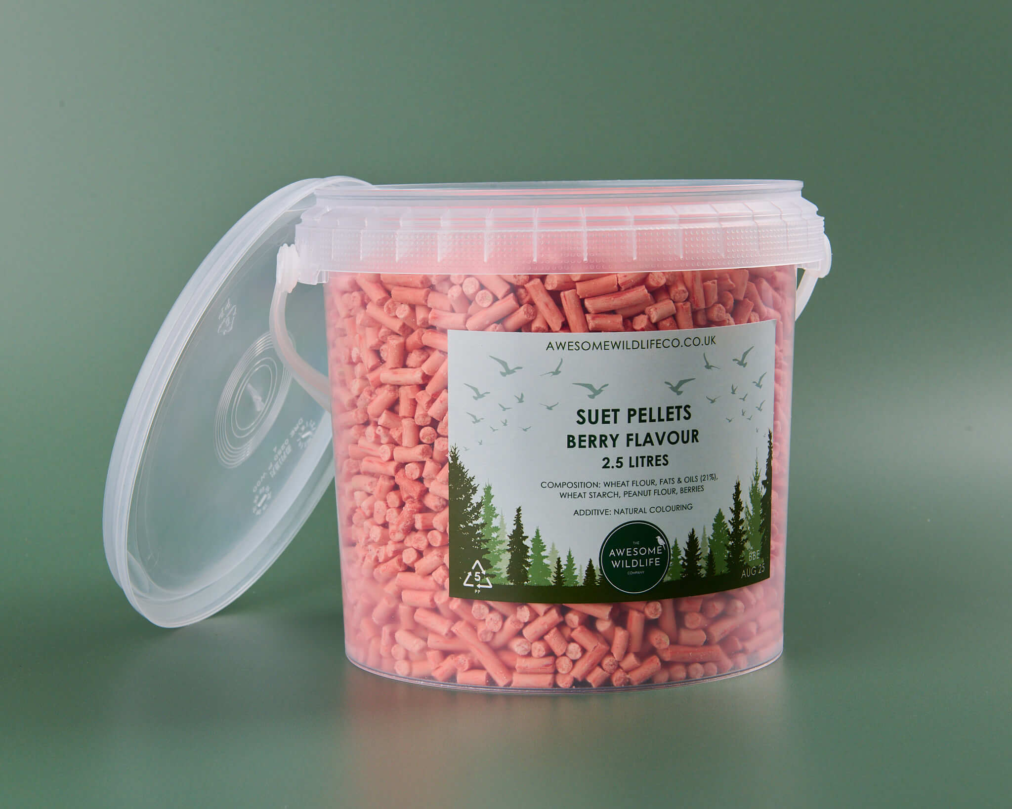 Suet Pellets - Berry Flavour 2.5l Tub – Awesome Wildlife Co