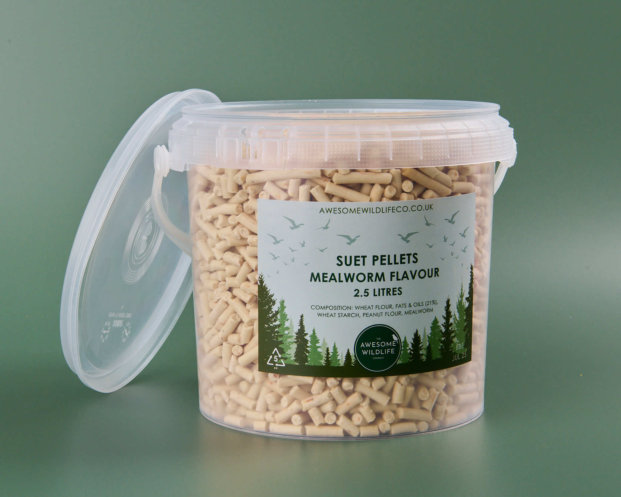 Suet Pellets - Mealworm Flavour 2.5l Tub – Awesome Wildlife Co
